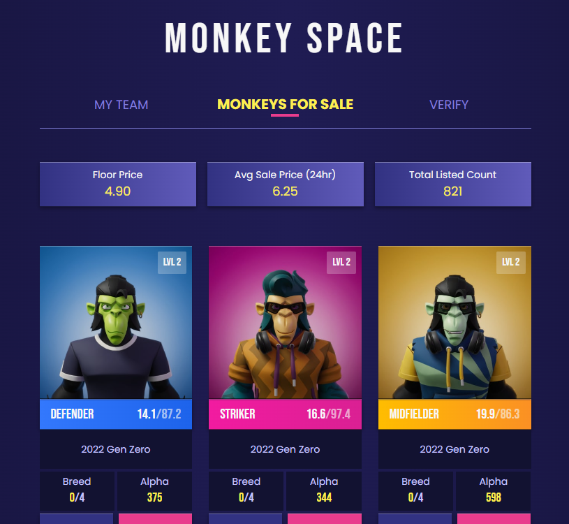 Monkey League（モンキーリーグ）とはどんなゲーム？始め方から稼ぎ方までわかりやすく解説 – NFT投資ナビ
